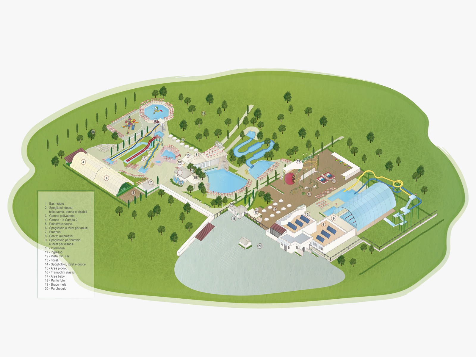 La Mappa - Hawaii Park Cassino (Frosinone) – Sito ufficiale